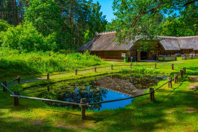 The Ethnographic Open-Air Museum of Latvia in Riga Stock Image - Image ...