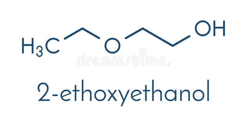 2-ethoxyethanol Solvent Molecule. Can Dissolve Many Types of Molecules ...