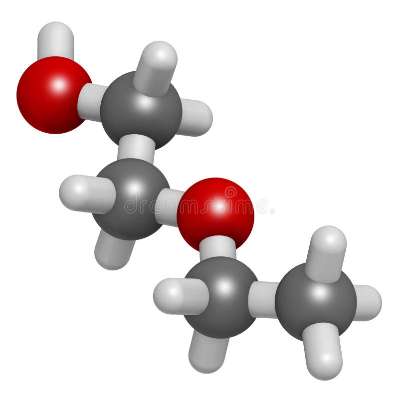 2-ethoxyethanol Solvent Molecule. Can Dissolve Many Types of Molecules ...