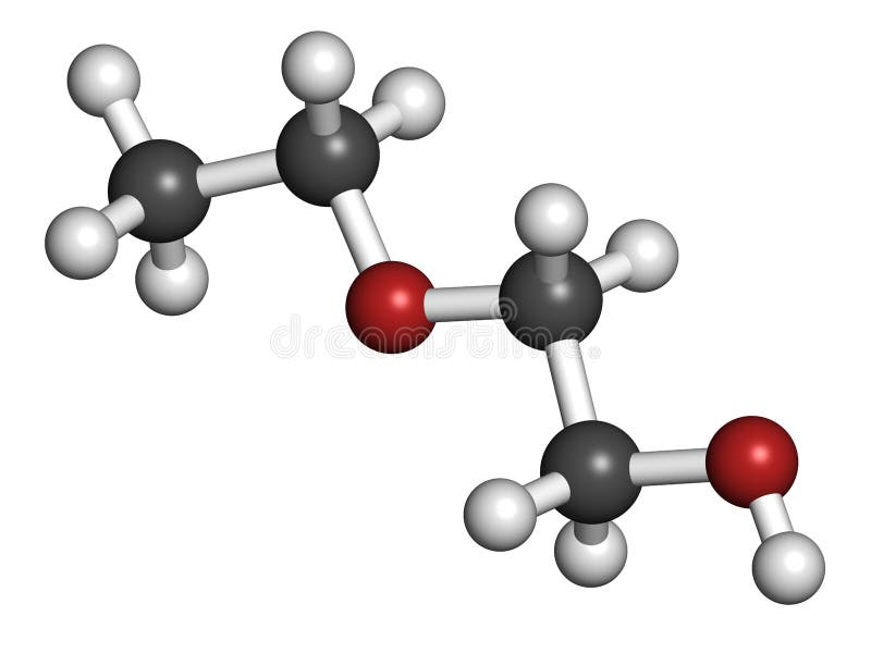 2-ethoxyethanol Solvent Molecule. Can Dissolve Many Types of Molecules ...