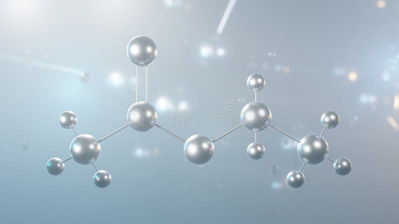Ethyl Acetate Molecular Structure, 3d Model Molecule, Ethyl Ethanoate ...