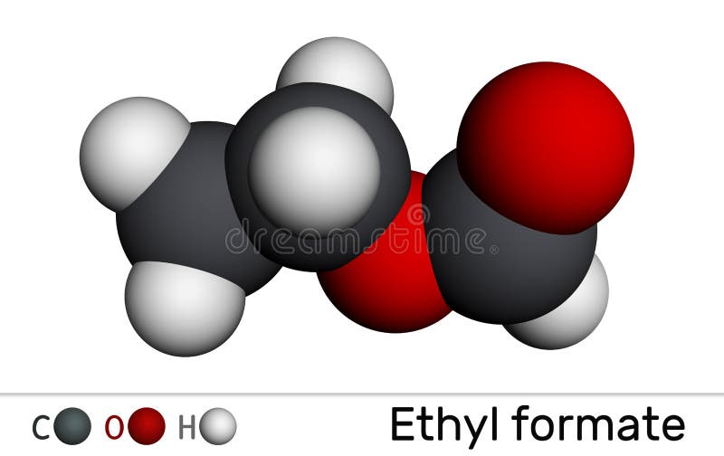 Ethyl Formate, Ethylformate, Ethyl Methanoate, Formic Ether Molecule ...