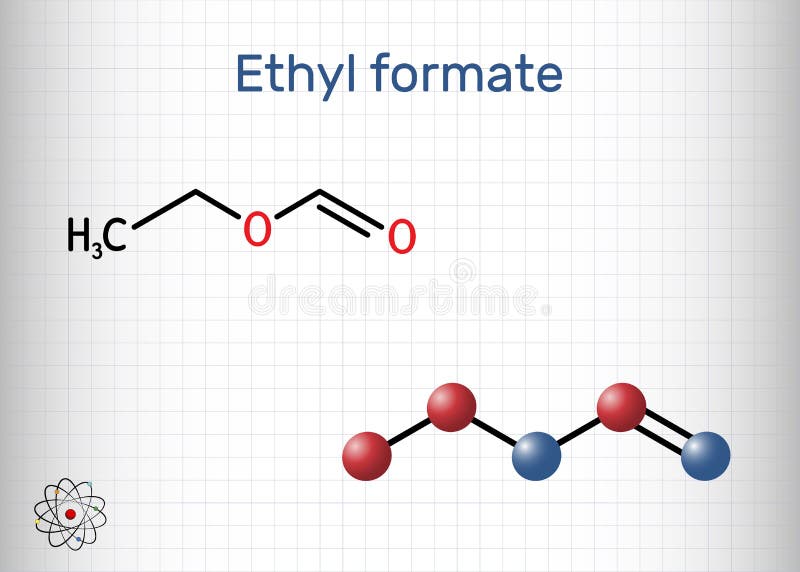 Ethyl Formate, Ethylformate, Ethyl Methanoate, Formic Ether Molecule ...