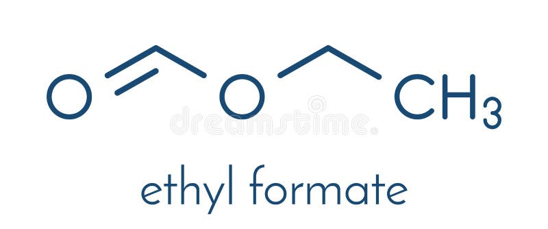 Ethyl Formate Molecule 3d, Molecular Structure, Ball and Stick Model ...