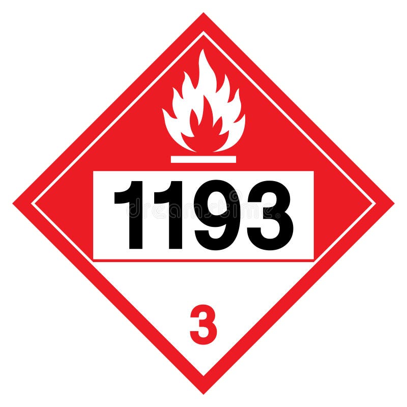 Ethyl Methyl Ketone NOS UN1193 Symbol Sign, Vector Illustration ...