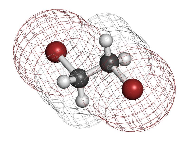 Ethylene Dibromide EDB, 1,2-dibromoethane Fumigant Molecule. Stock ...