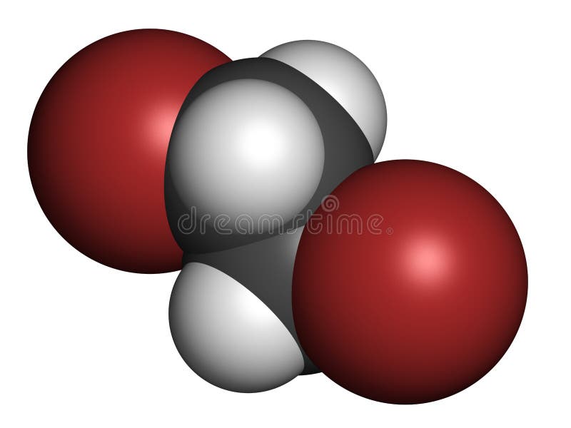 Ethylene Dibromide EDB, 1,2-dibromoethane Fumigant Molecule. Stock ...