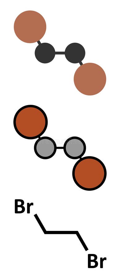 Ethylene Dibromide EDB, 1,2-dibromoethane Fumigant Molecule. Stock ...