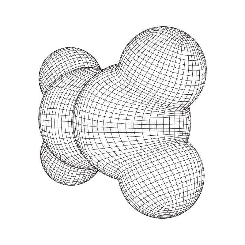 Ethylene ethene molecule. stock vector. Illustration of compound ...
