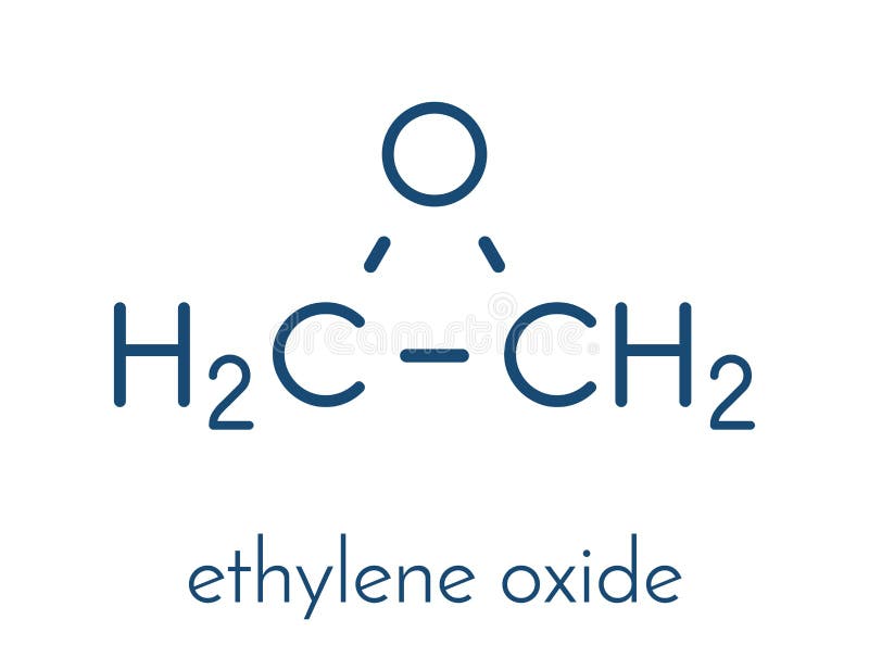 Ethylene Oxide Oxirane Molecule. Uses Include Sterilization of Medical ...