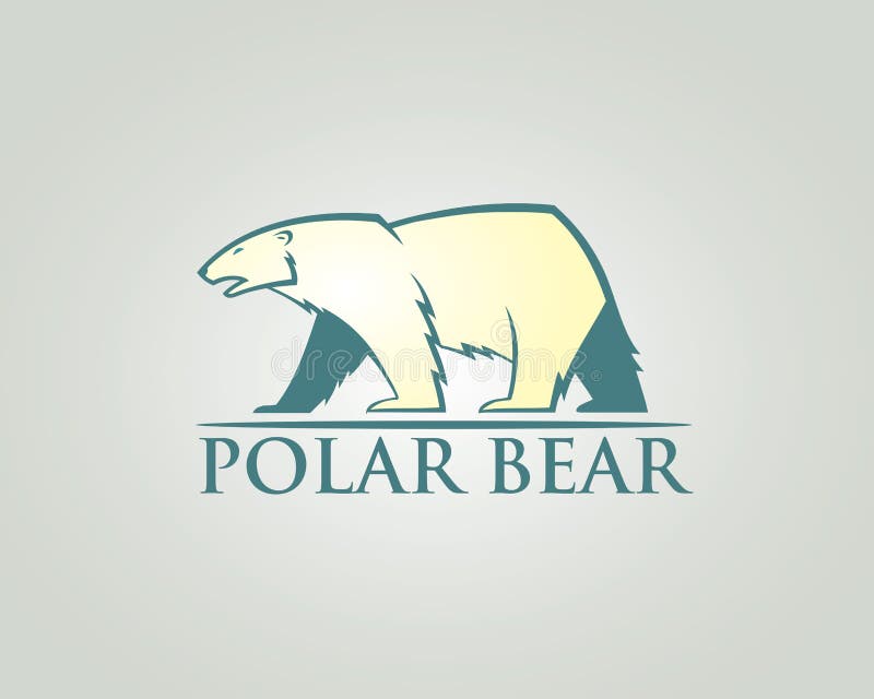Etichetta dell'orso polare illustrazione vettoriale. Illustrazione di ...