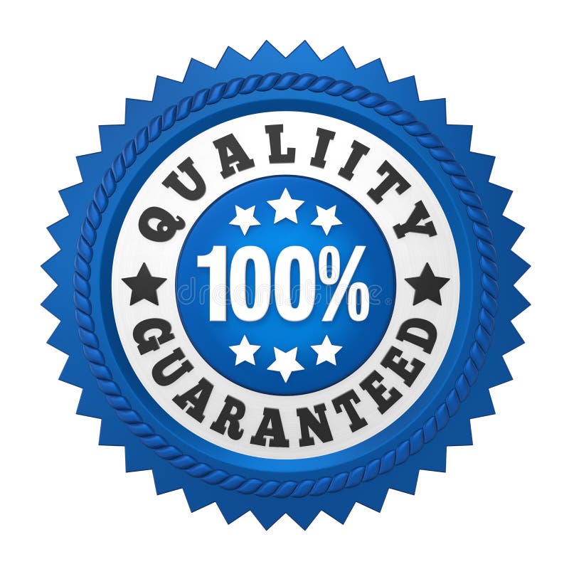 Etichetta Garantita Qualità Isolata Illustrazione di Stock ...