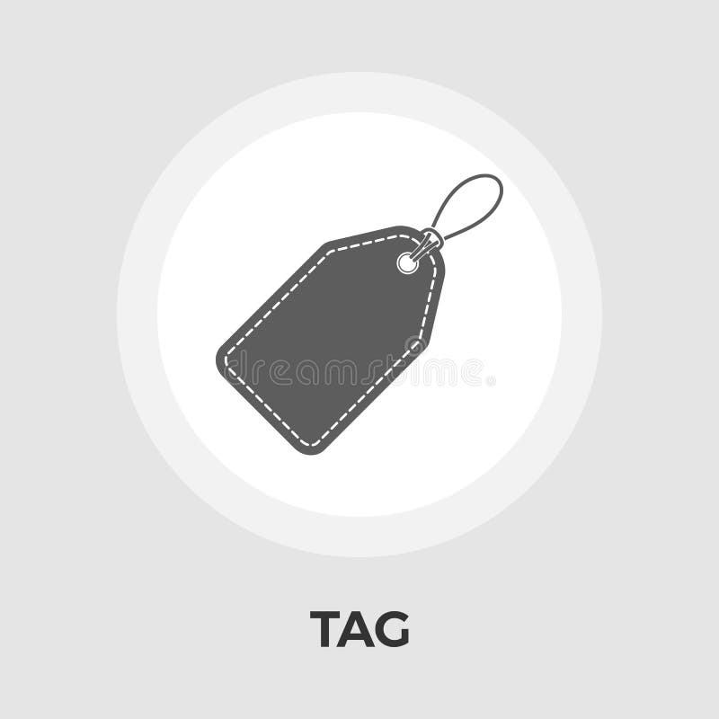 Etiket Vector Vlak Pictogram Vector Illustratie - Illustration of ...