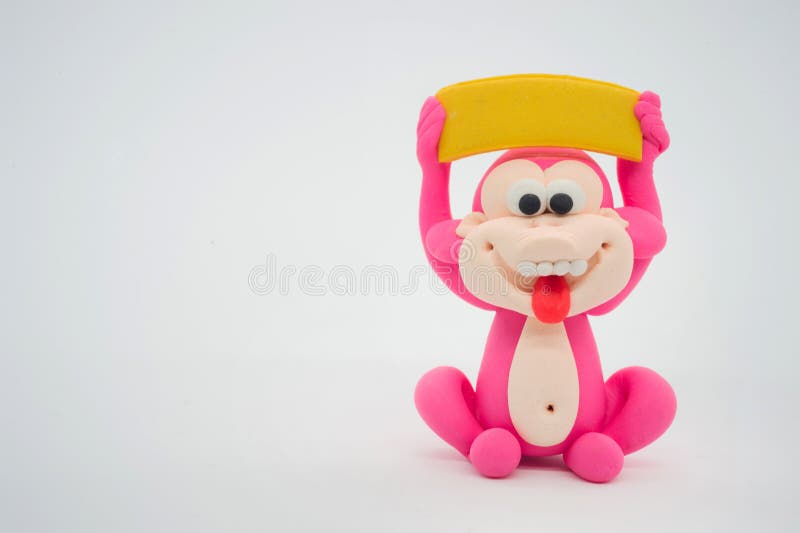 Macaco cor-de-rosa imagem de stock. Imagem de nariz, cabelo - 31544021