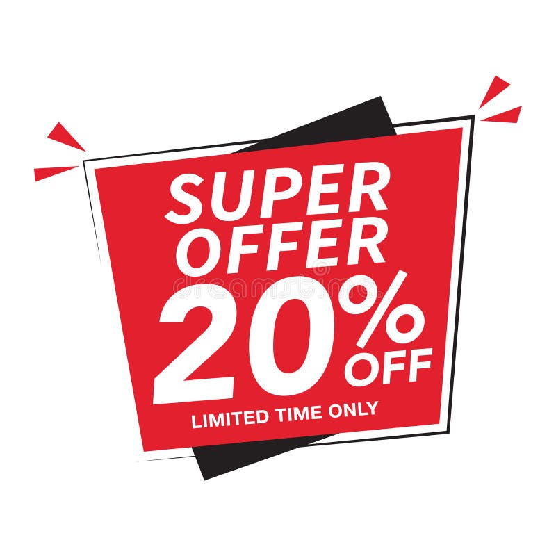 Etiqueta De La Venta Y De La Oferta Especial Precios Ejemplo Del