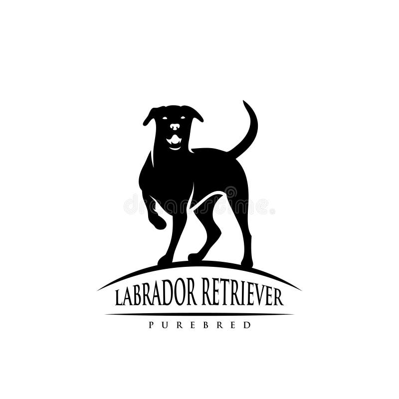 Etiqueta Del Labrador Retriever - Ejemplo Del Vector Ilustración del ...