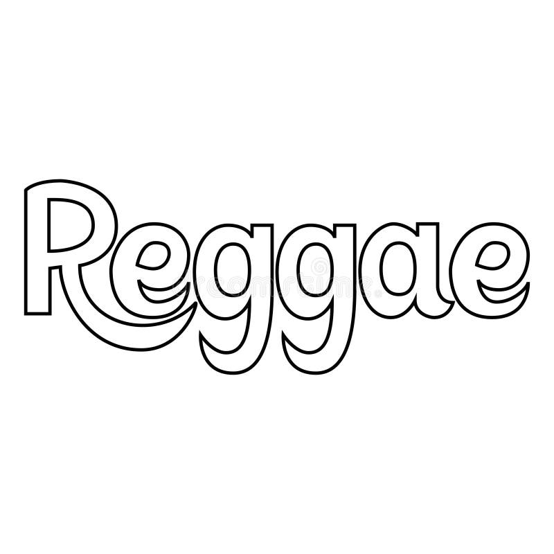 Etiqueta Del Reggae Letras Del Vector Rebecca 36 Aislado Ilustración ...
