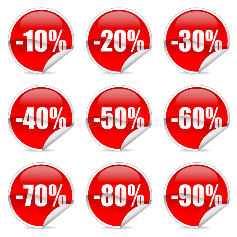 Etiqueta E Etiqueta Do Disconto Ilustração Stock - Ilustração de varejo ...
