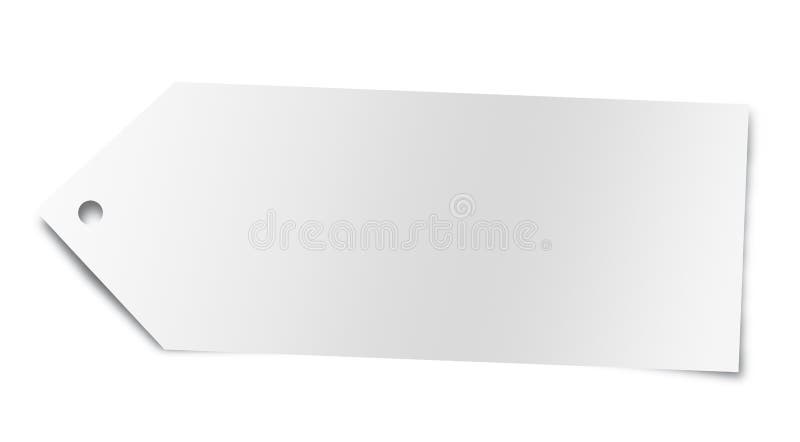 Etiqueta De Compra En Blanco Stock de ilustración - Ilustración de ...