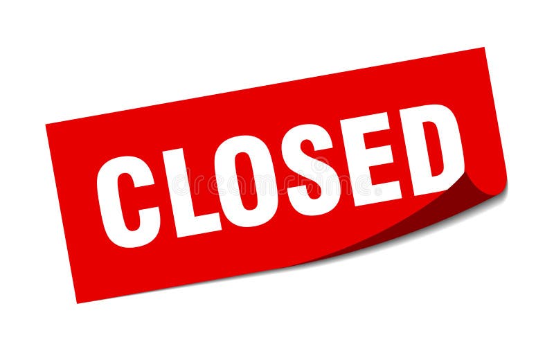 Selo fechado ilustração do vetor. Ilustração de vermelho - 153378689