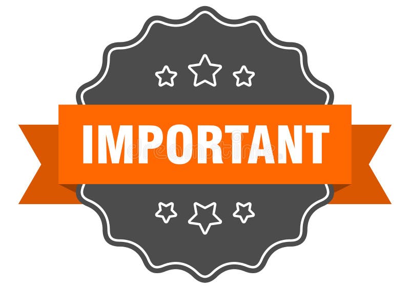 Etiqueta importante ilustración del vector. Ilustración de vector ...