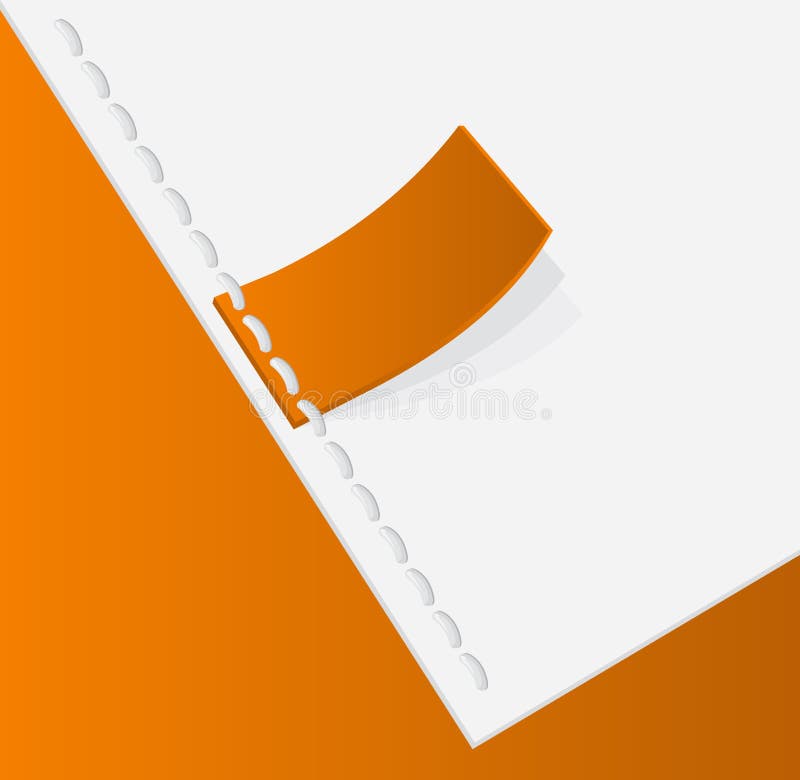 Etiqueta verde cosida ilustración del vector. Ilustración de etiqueta ...