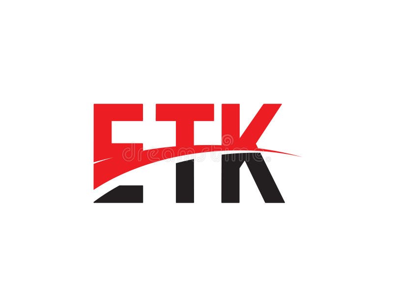 ETK Letter Initial Logo Design Vector Illustration Stock Vector ...