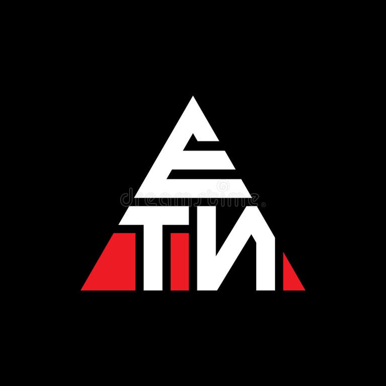 ETN Triangle Letter Logo Design with Triangle Shape. ETN Triangle Logo ...