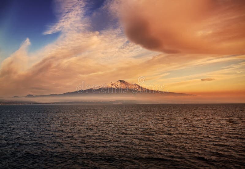 Etna in Sicily stock photo. Image of italy, tourist, mediterranean ...