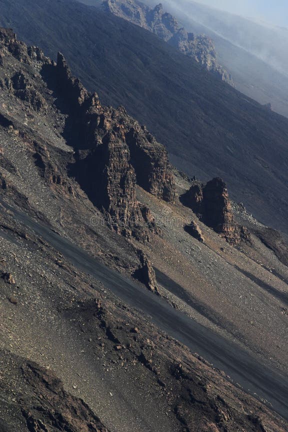 Etna Vulcan landscape stock photo. Image of valle, vulcan - 4467804