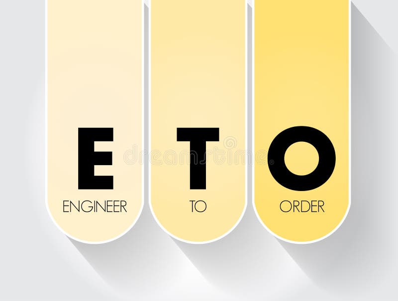 ETO Engineer To Order - Type of Manufacturing Where a Product is ...