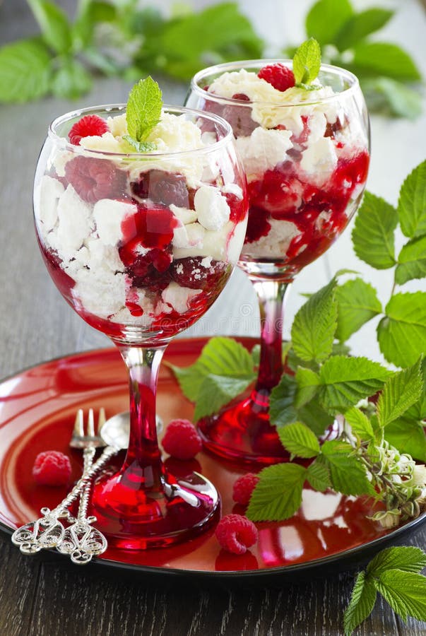 Eton mess stock image. Image of berry, cream, mess, glass - 42048073