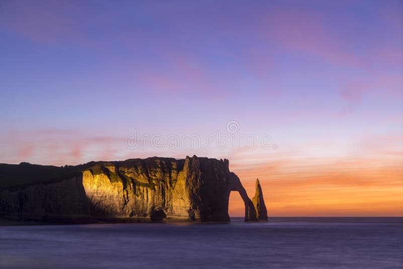 Etretat cliffs, France stock photo. Image of cliff, french - 80684634