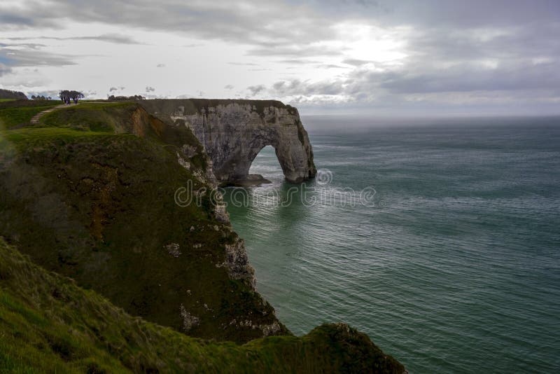 Upper Normandy coast stock image. Image of geology, landscape - 18145889