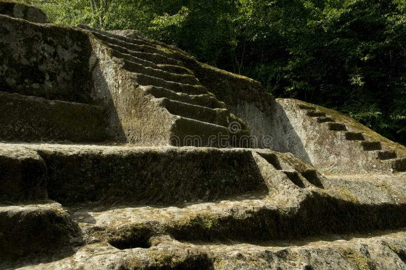 The Etruscan Pyramid at Bomarzo Italy Stock Image - Image of discovery ...