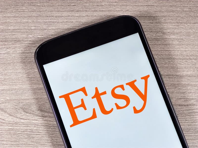 Etsy Logo on the Smartphone Screen. Etsy is an E-commerce Site ...