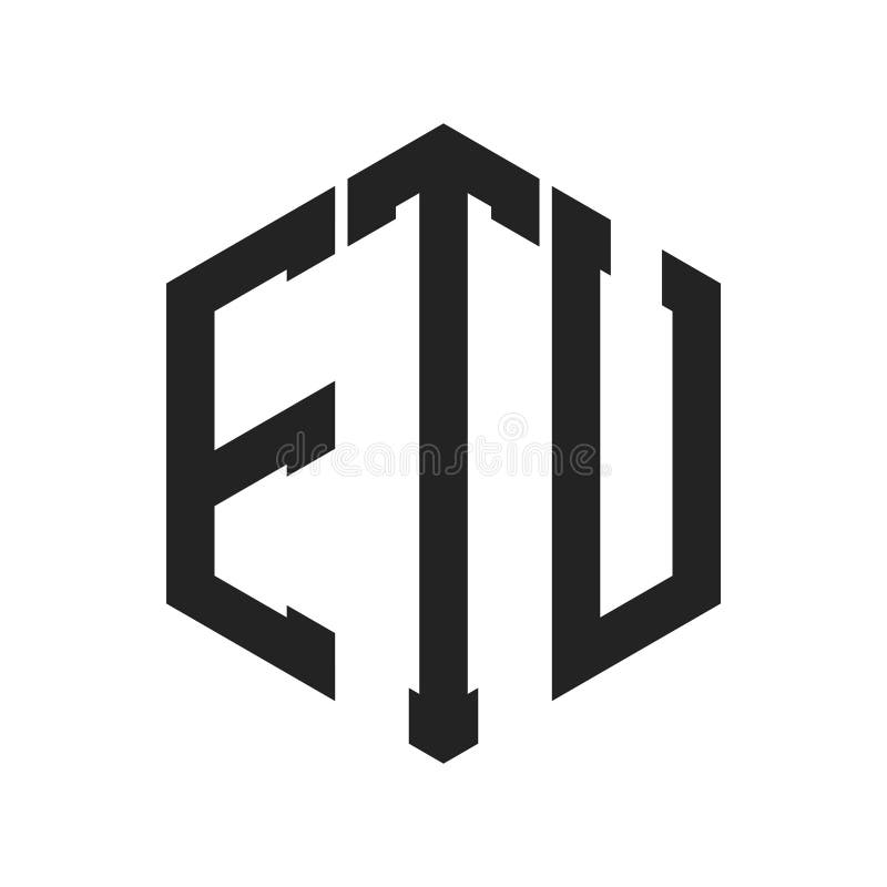 ETU Logo Design. Initial Letter ETU Monogram Logo Using Hexagon Shape ...