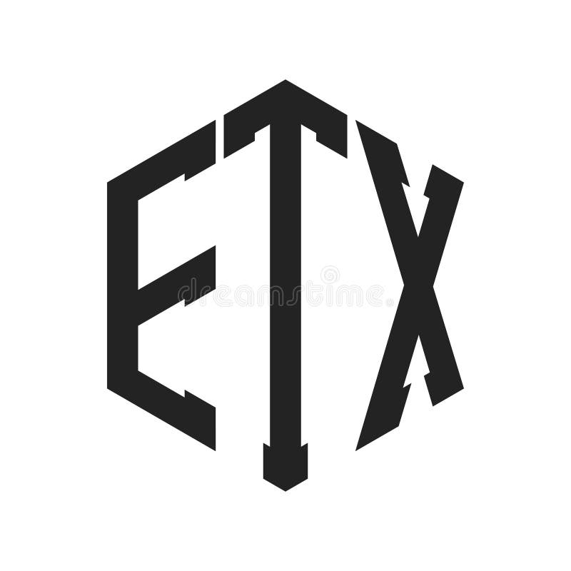 ETX Logo Design. Initial Letter ETX Monogram Logo Using Hexagon Shape ...