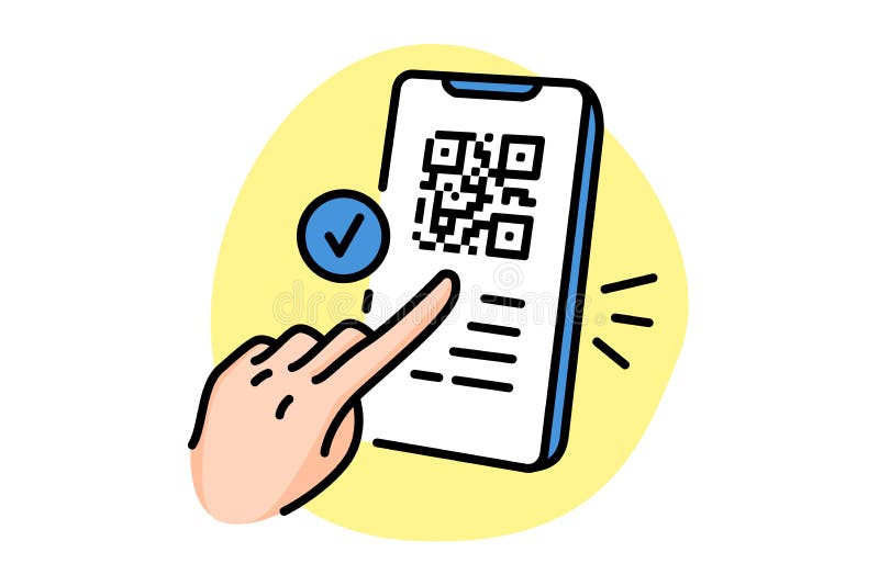 Digital Certificate Qr Code Scan Stock Illustrations – 404 Digital ...