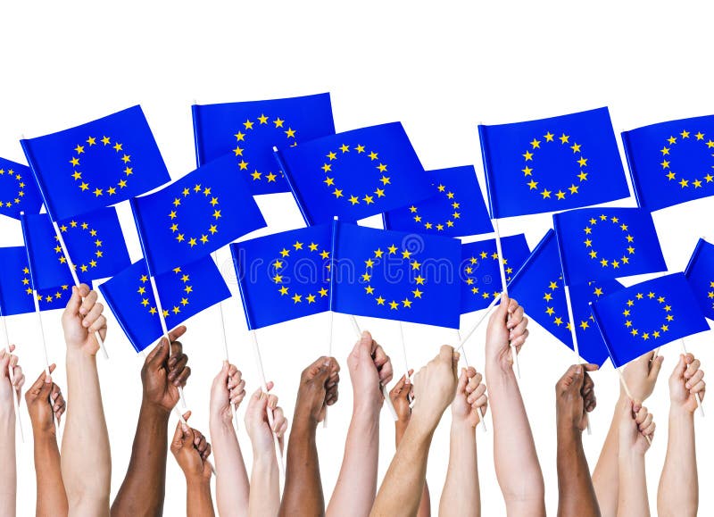EU Flag Communication Community Holding Concept Stock Image - Image of ...
