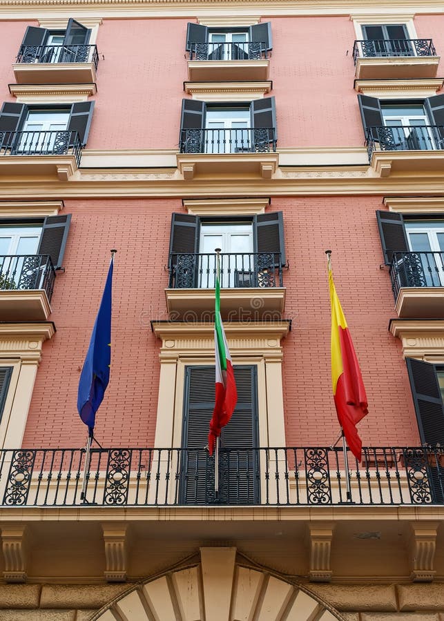EU Flag, Italy Flag, Naples Flag Stock Image - Image of government ...