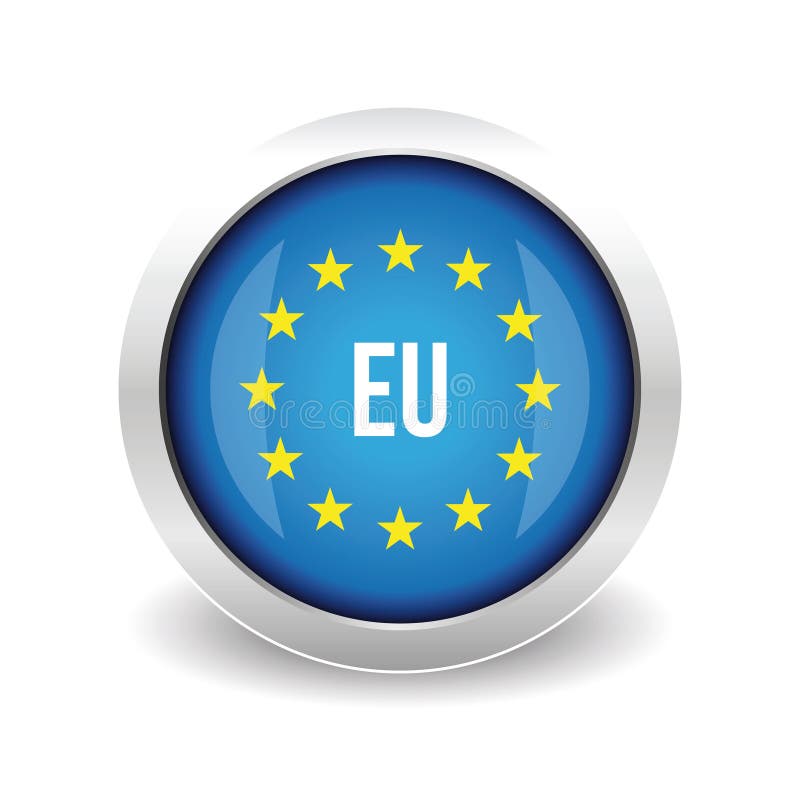 EU Logo. European Union Button Stock Vector - Illustration of star ...