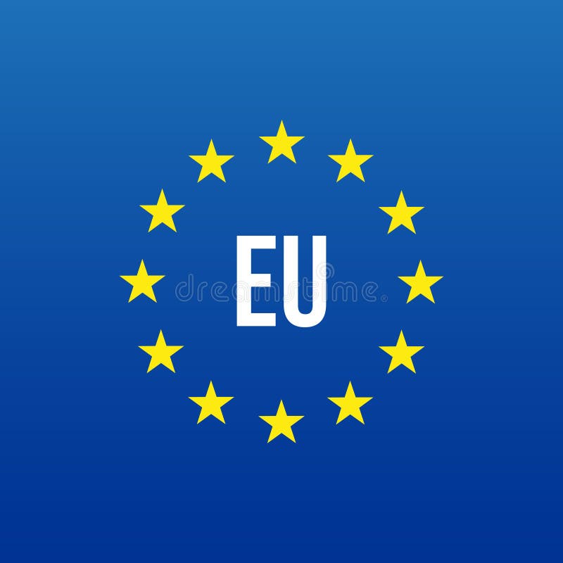 EU logo. European union stock vector. Illustration of europe - 92063277