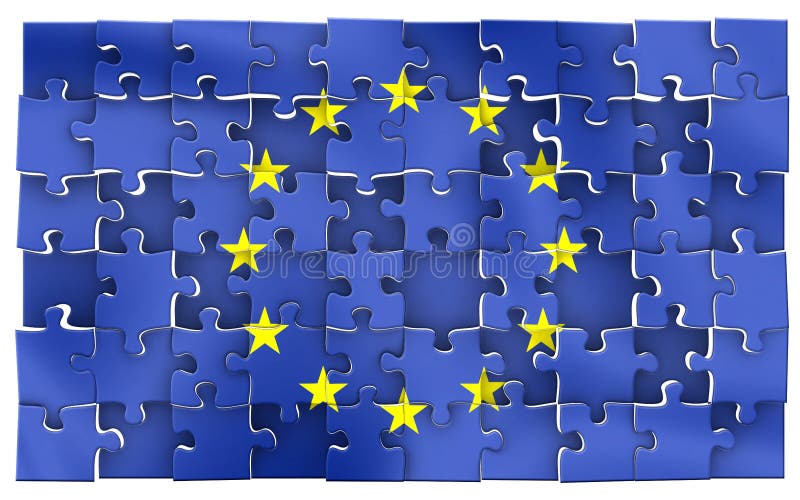 EU puzzle stock illustration. Illustration of puzzle, game - 848241