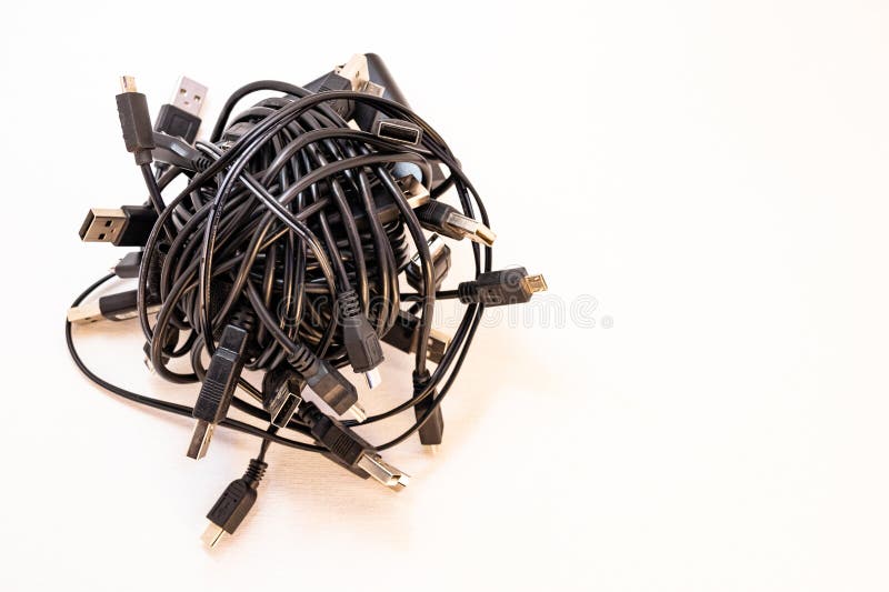 EU Regulatory USB Cable Standards with Copy Space Stock Image - Image ...