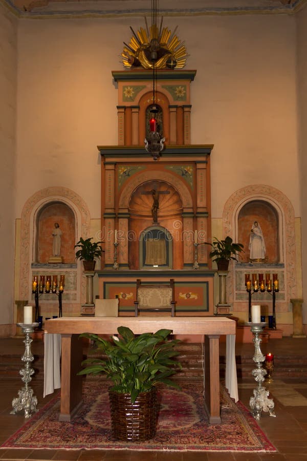 Eucharist Alter with Candles Stock Image - Image of candles, alter ...