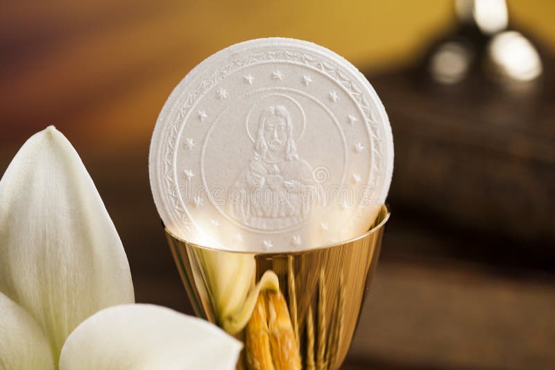 Eucharistie, Sacrement De Fond De Communion Image stock - Image du dieu ...