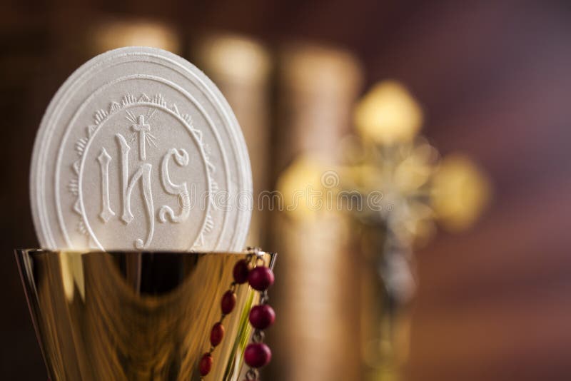 Eucharistie, Sacrement De Fond De Communion Photo stock - Image du ...