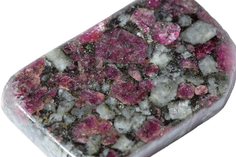 Eudialyte Polished stock photo. Image of specimen, stone - 174252962