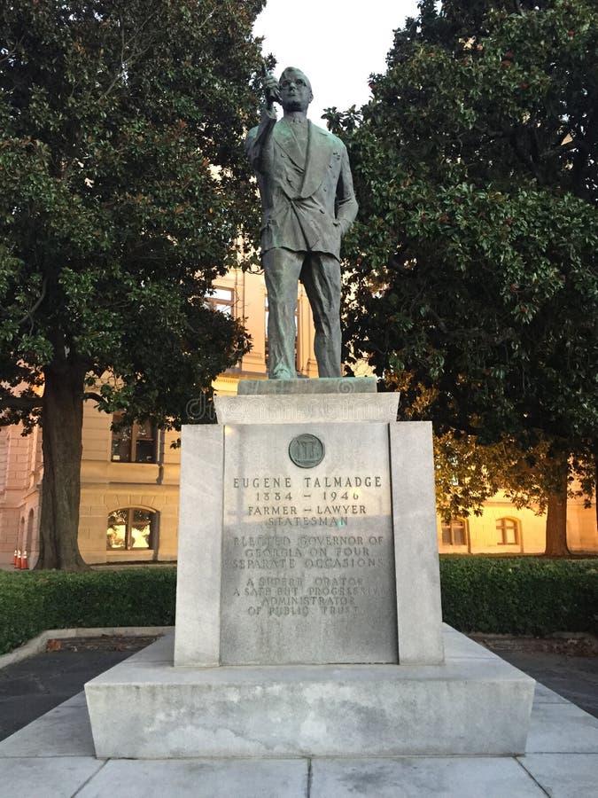 Eugene Talmadge Statue, Georgia Statehouse Redaktionelles Foto - Bild ...
